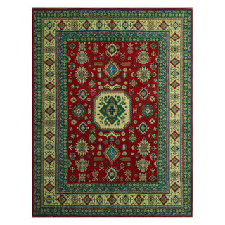 Kazak Cannon Red Rug, 9'1 x 12'2 - Mediterranean - Area Rugs - by Noori ...