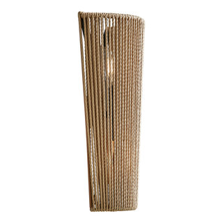 Eco Nido ADA 2-Light Natural Rope Wall Sconce - Beach Style - Wall ...