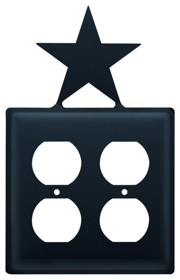 Rooster Double Outlet Cover - Southwestern - Switch Plates And Outlet ...