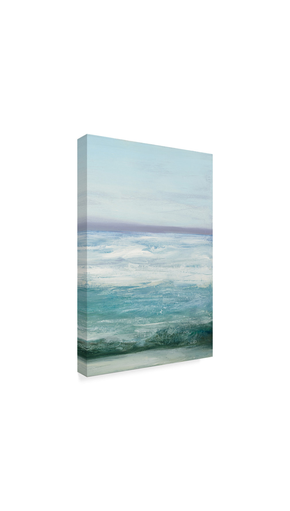 Julia Purinton 'Azure Ocean Iv' Canvas Art, 16"x24" - Beach Style ...