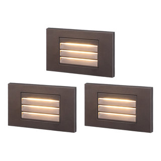 3 Pack LED Step Lights, Dimmable, Indoor Outdoor Stair Light, Warm ...