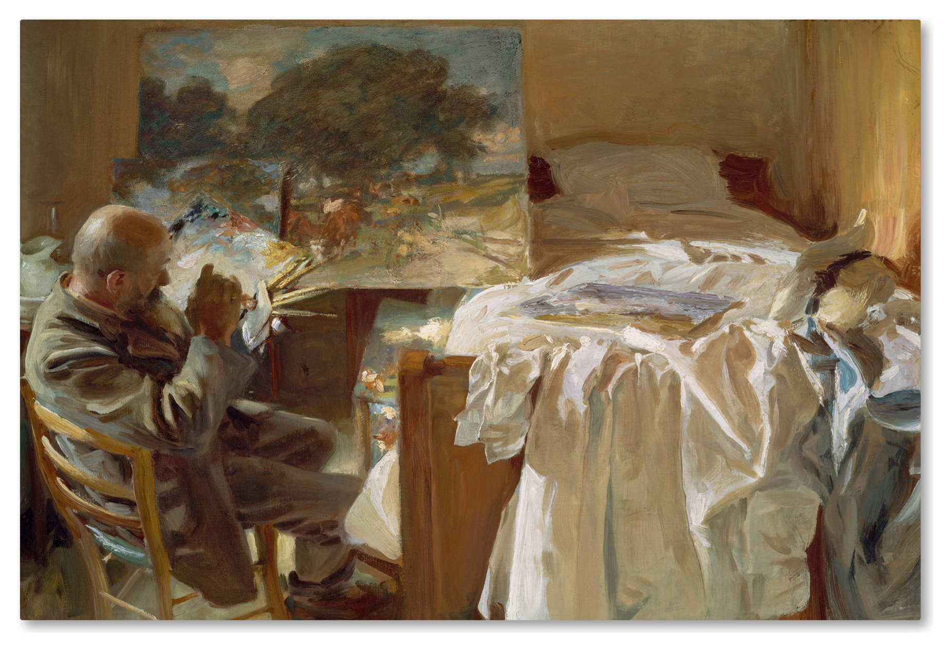 John Singer Sargent 'An Artist In His Studio' Canvas Art, 47"x30 ...