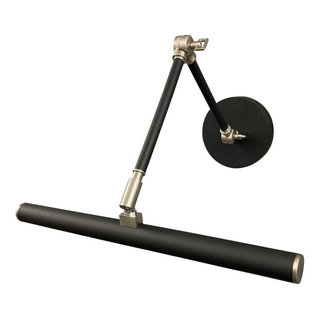 Amelia LED Picture Light, Black/Satin Nickel - Transitional - Display ...