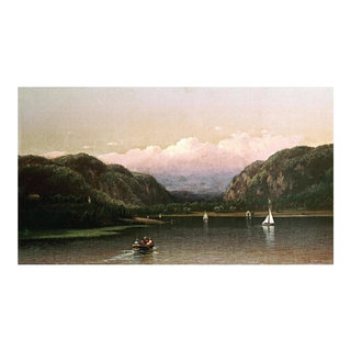 "Highlands of The Hudson - View Near West Point" Paper Art, 24"x14 ...