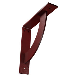 1 1/2"Wx5 1/2"Dx8"H Edwards Wrought Iron Bracket, Single Center Brace ...