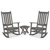 Trex Outdoor Cape Cod 3-Piece Porch Rocking Chair Set - Transitional ...