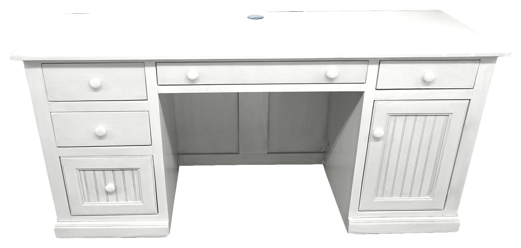 Coastal Executive Desk with CPU Storage - Farmhouse - Desks And Hutches - by Eagle Furniture | Houzz