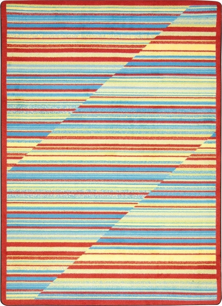 Joy Carpets Kid Essentials, Teen Area Rug, Rhythm, 3'10"X5'4", Tropical ...