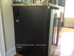 how to create a vent for beverage fridge installation under a counter ...