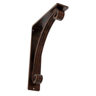 Legacy Wrought Iron Bracket, 2"Wx7 1/2"Dx10"H - Mediterranean ...