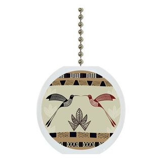 Tribal Birds Ceiling Fan Pull - Traditional - Ceiling Fan Accessories ...