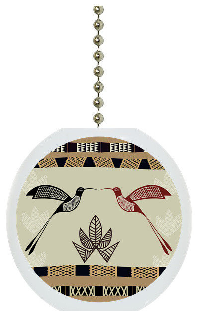 Tribal Birds Ceiling Fan Pull - Traditional - Ceiling Fan Accessories ...