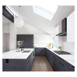 Black and White Kitchen - Contemporary - Kitchen - Seattle - by Hatano ...