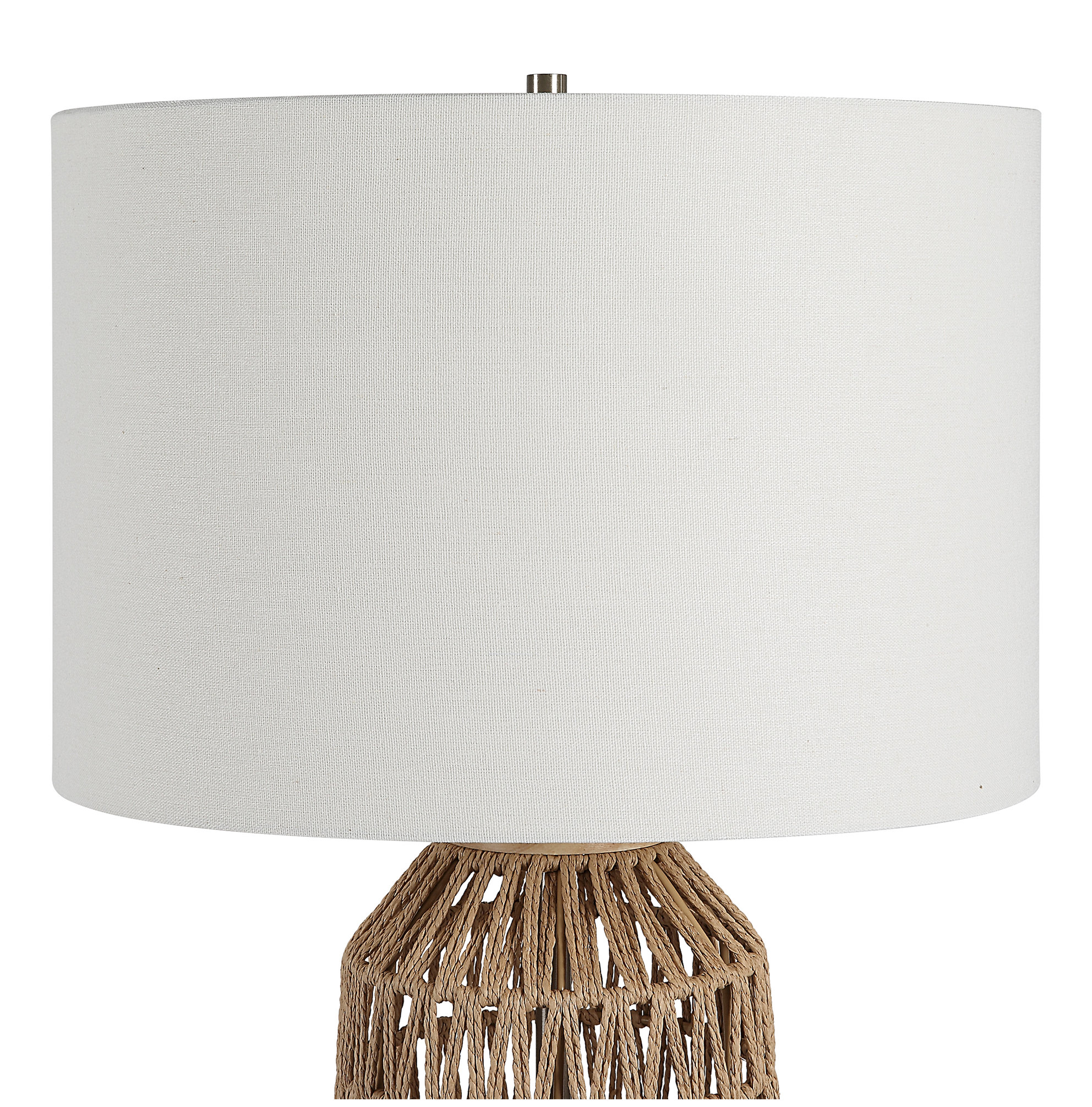 Woven natural rope casual table lamp - Beach Style - Table Lamps - by ...
