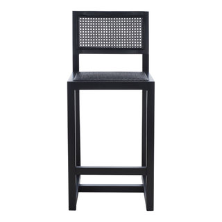 Safavieh Seika Rattan Counter Stool, #N/A - Tropical - Bar Stools And ...