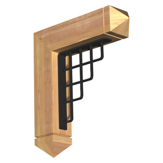 Diane Arts and Crafts Ironcrest Bracket Single, 4" Thick, 18"x20 ...