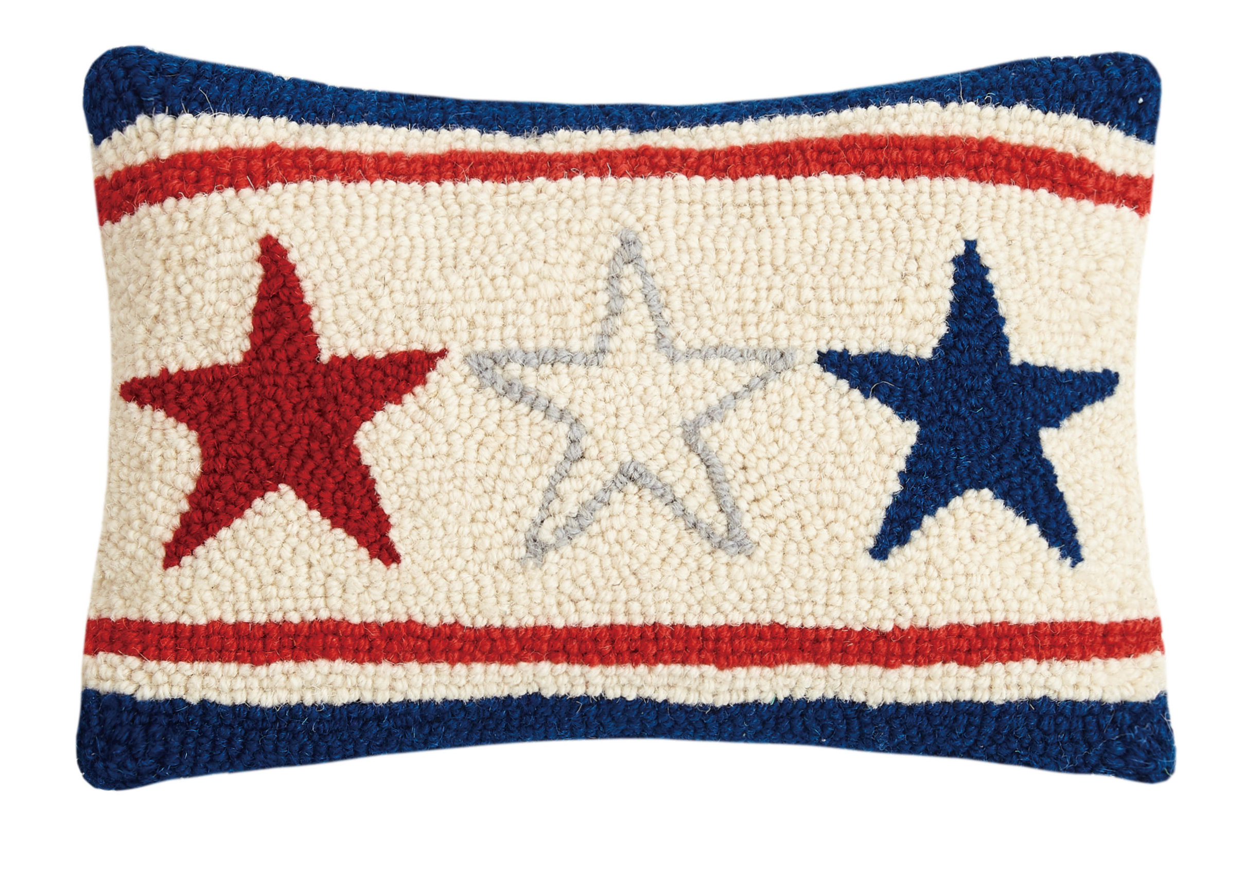 Americana Stars Hook Pillow - Contemporary - Decorative Pillows - by ...