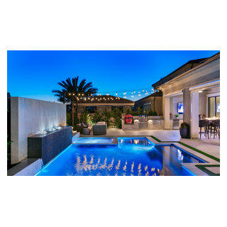 Carmel Valley - Luxury Pool with Waterwall - Contemporary - Pool - San ...