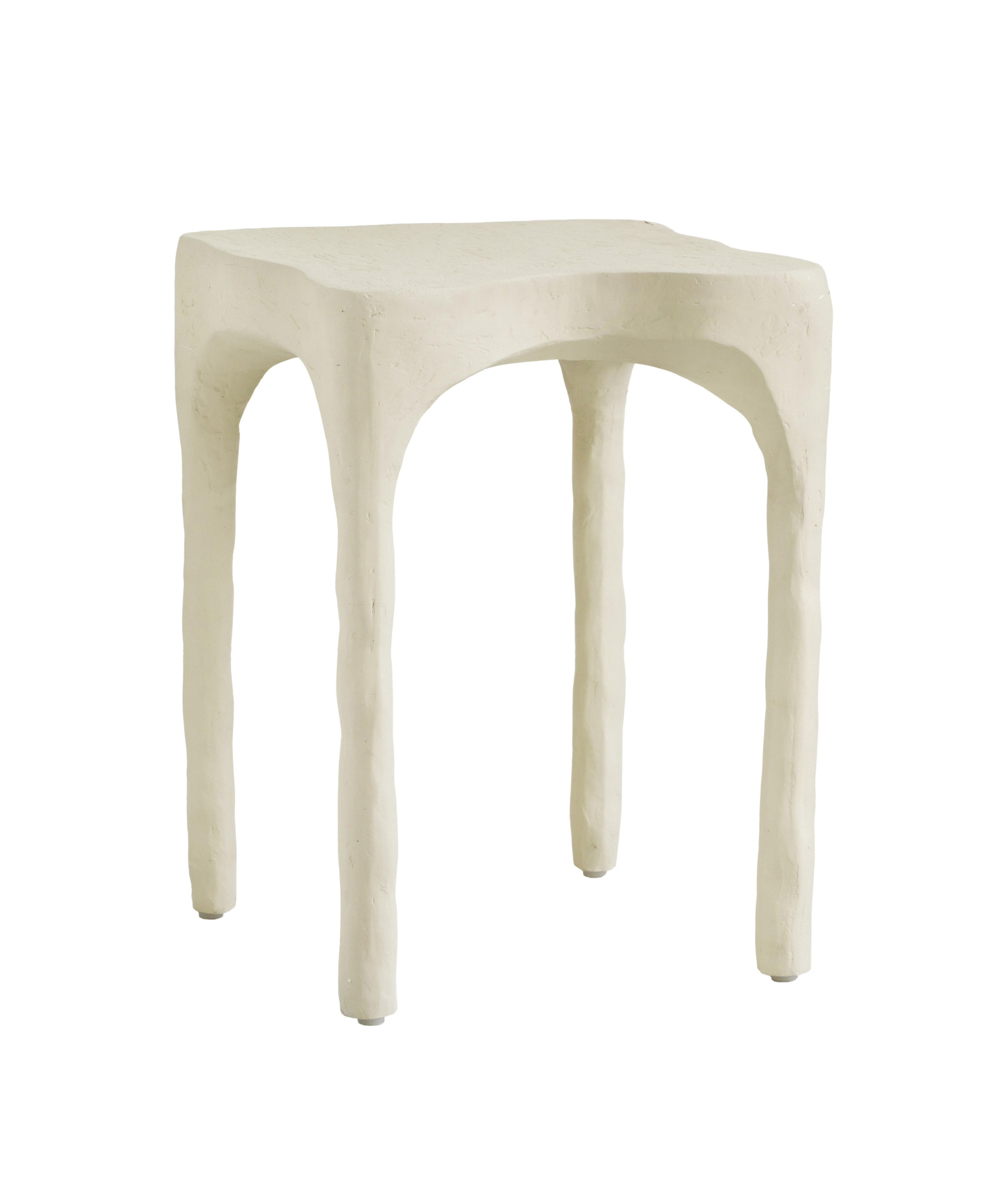 Skully Cream Textured Side Table - Farmhouse - Side Tables And End ...
