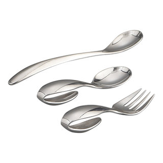 Baby Nambe Flatware Utensil Set, 18/10 Stainless Steel - Contemporary ...