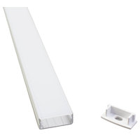 6 Pack, Wide Aluminum Channel With Cover for LED Strip for Up To 20mm ...