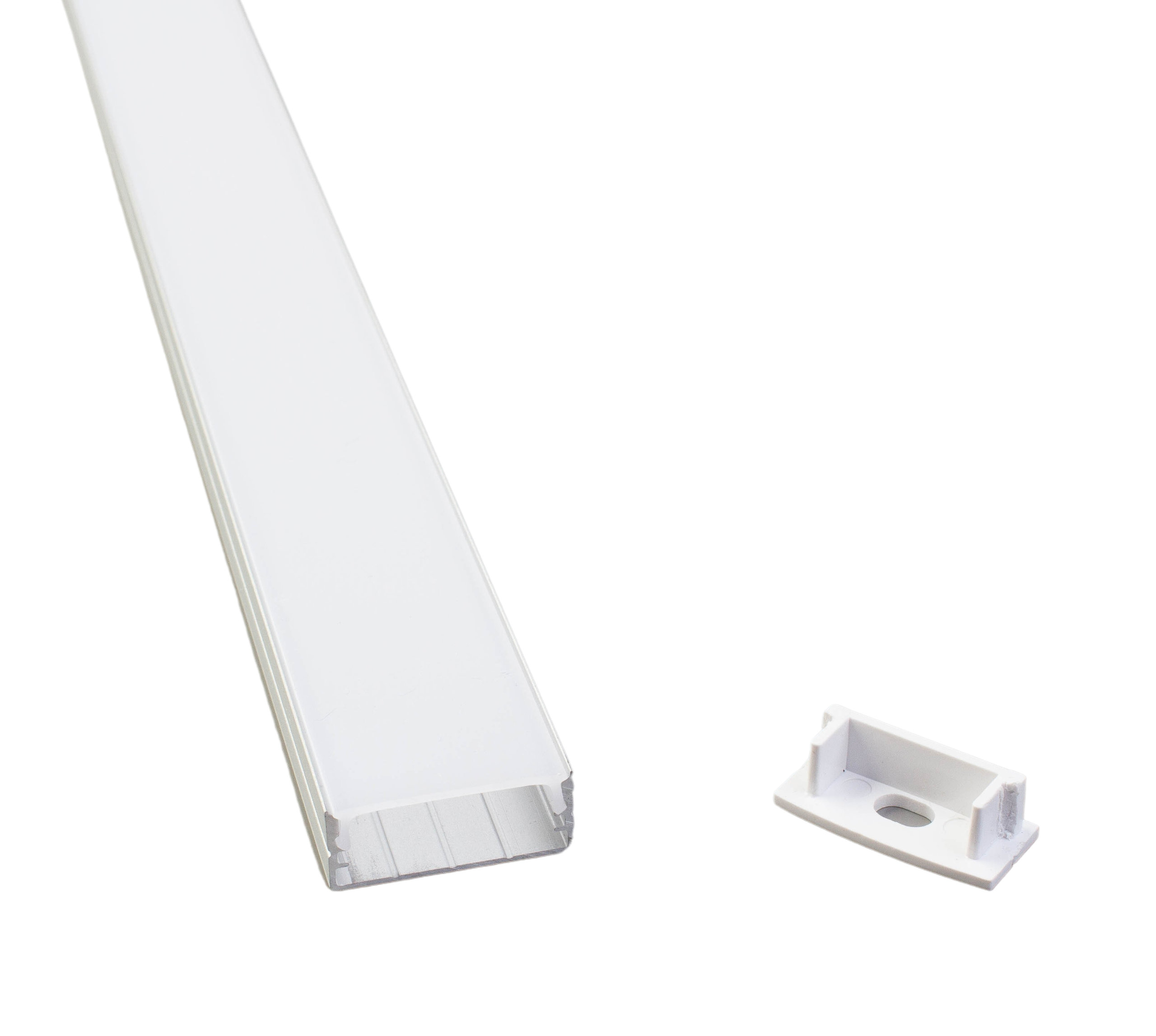 6 Pack, Wide Aluminum Channel With Cover for LED Strip for Up To 20mm ...