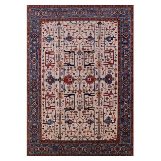 Ahgly Company Indoor Rectangle Mid-Century Modern Area Rugs, 5' x 7', 8 ...