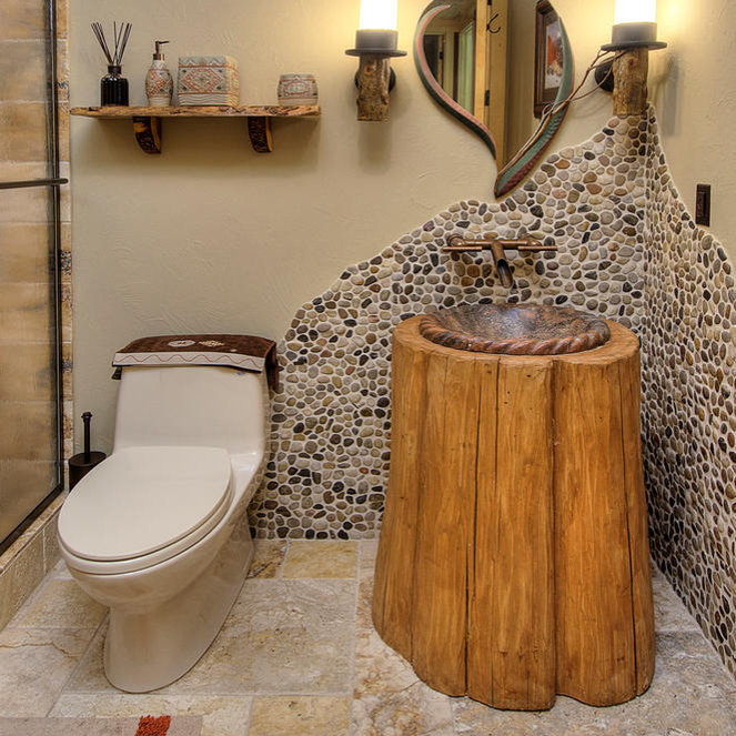 75 Pebble Tile Bathroom Ideas You'll Love - January, 2026 | Houzz