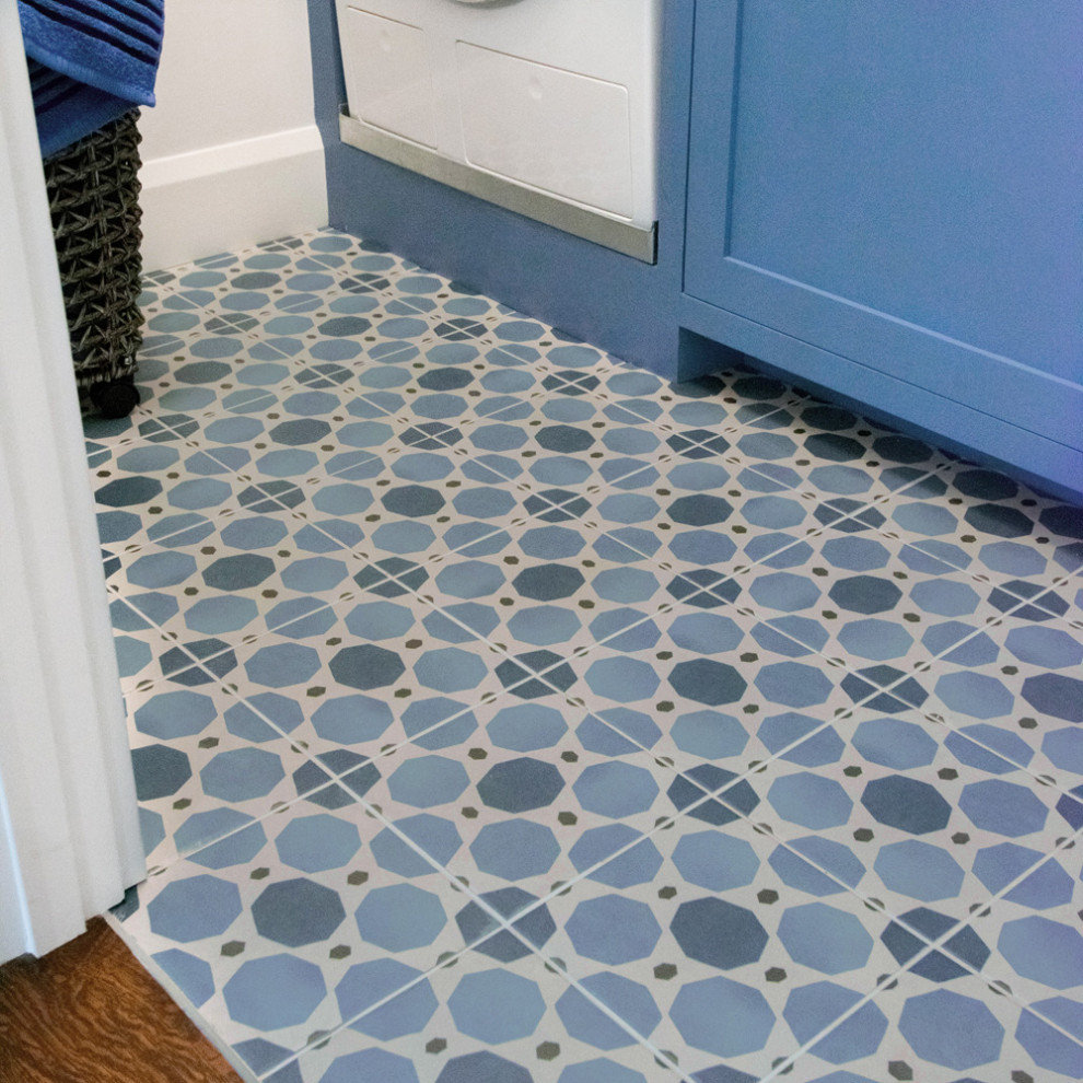 Caprice Porcelain Floor and Wall Tile, Sapphire, Sample - Contemporary ...