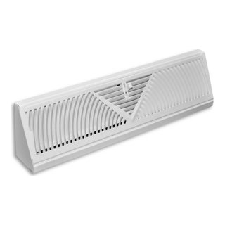 Sunburst Steel Baseboard Register, 15" - Transitional - Registers ...