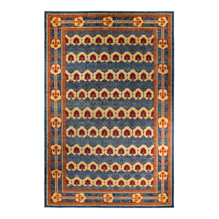 Arts and Crafts, One-of-a-Kind Handmade Area Rug Blue, 17'4"x11'10 ...