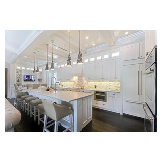 Anglo-Caribbean Home Coastal Community Architecture - Kitchen - Miami ...
