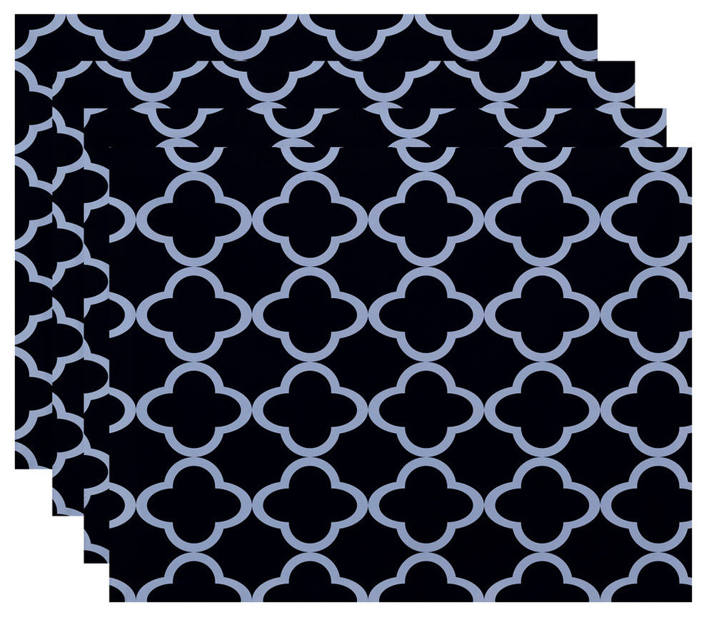 Marrakech Express Geometric Print Placement, Set of 4 - Contemporary ...