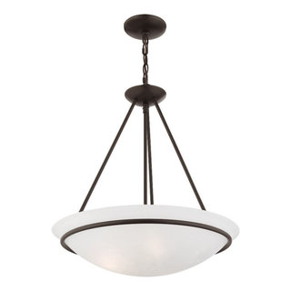 3 Light Pendant In Transitional Style-22 Inches Tall and 20 Inches Wide ...