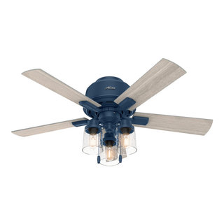 Indigo Blue 44"Ceiling Fan from the Hartland Collection, 44.000 ...
