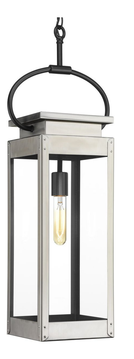 Union Square Collection 1-Light Hanging Lantern, Stainless Steel ...
