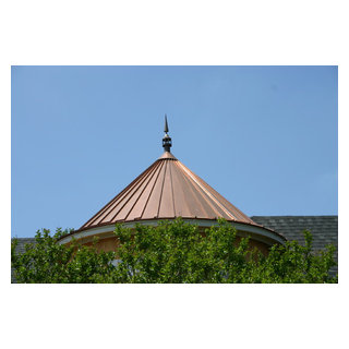 Copper Penny Steel Standing Seam and Turret/Cone - Rustic - Dallas - by ...