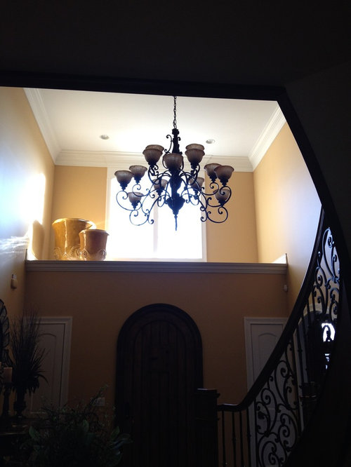 large foyer niche needs to be filled with