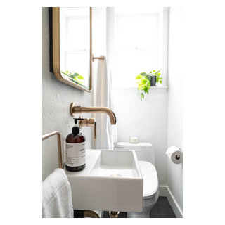 Industrial Bathroom Remodel - Industrial - Powder Room - Salt Lake City ...