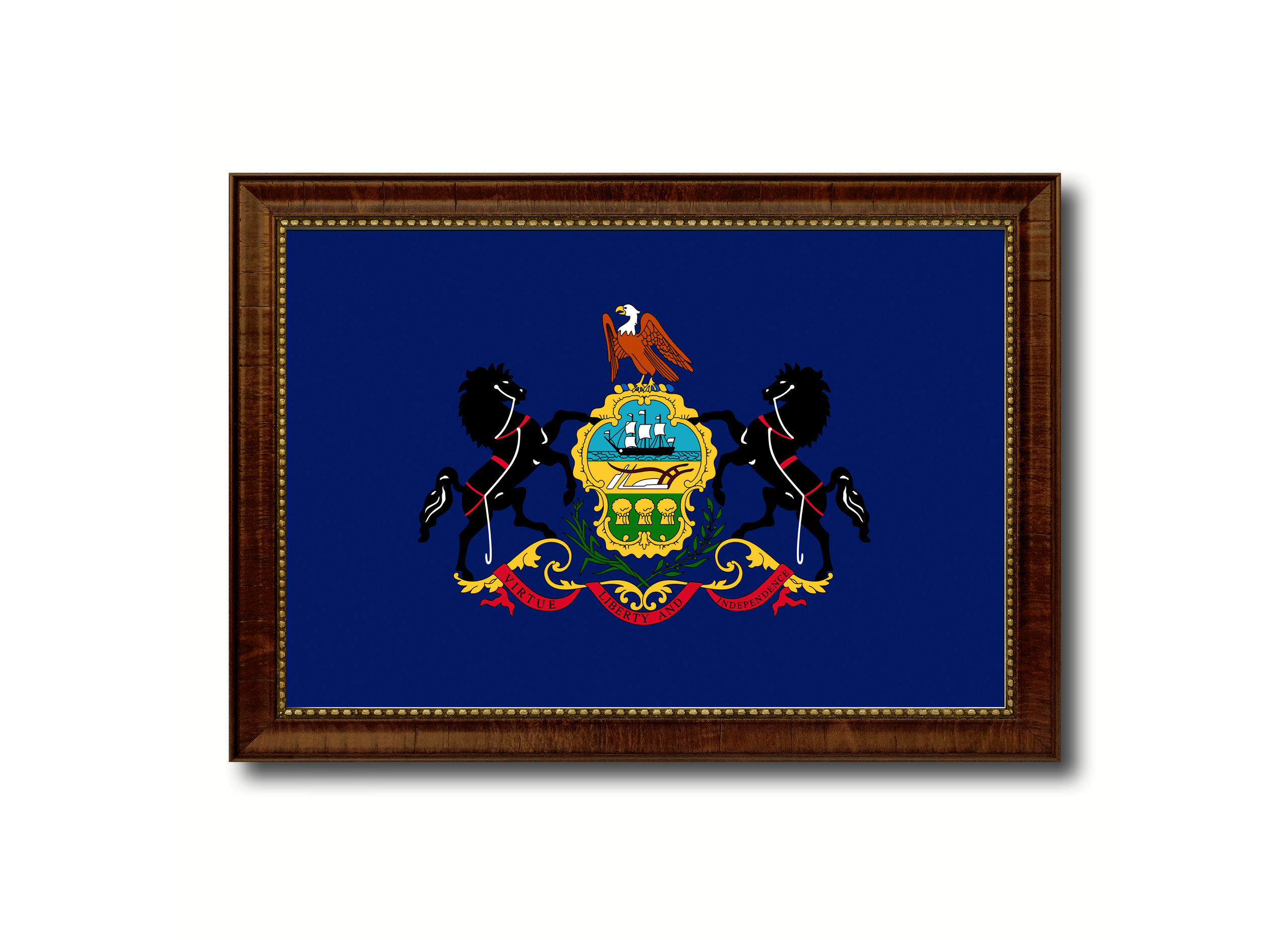 Pennsylvania State Flag Canvas Print, 19"x27" - Traditional - Prints ...