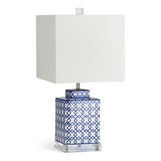 Fretwork Square Lamp, Small - Contemporary - Table Lamps - by Napa Home ...
