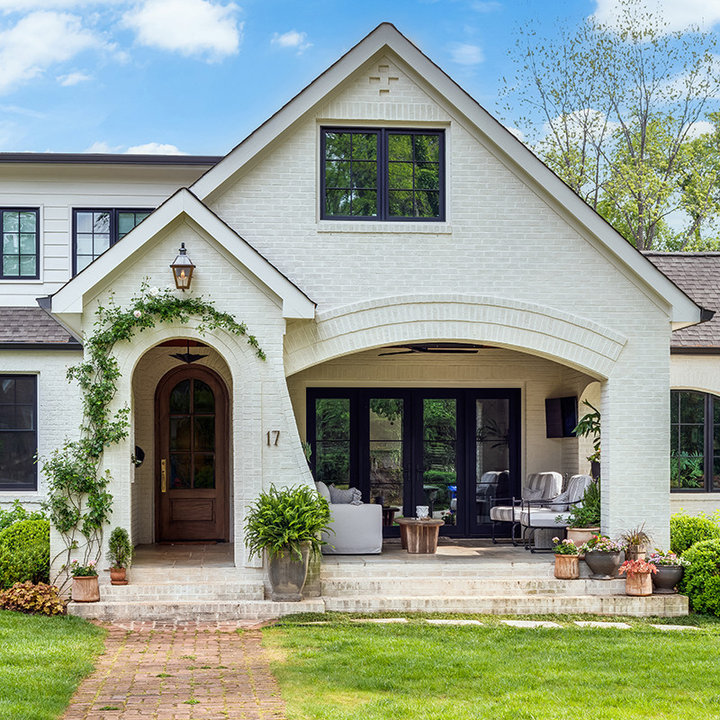 75 Painted Brick Exterior Home Ideas You'll Love - October, 2025 | Houzz