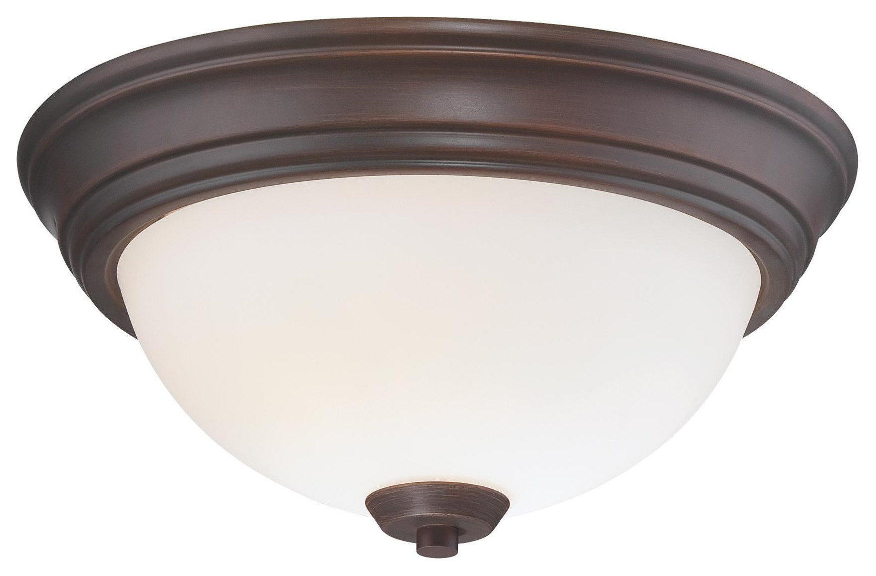 Minka Lavery Overland Park 2-Light Vintage Bronze Flush Mount ...