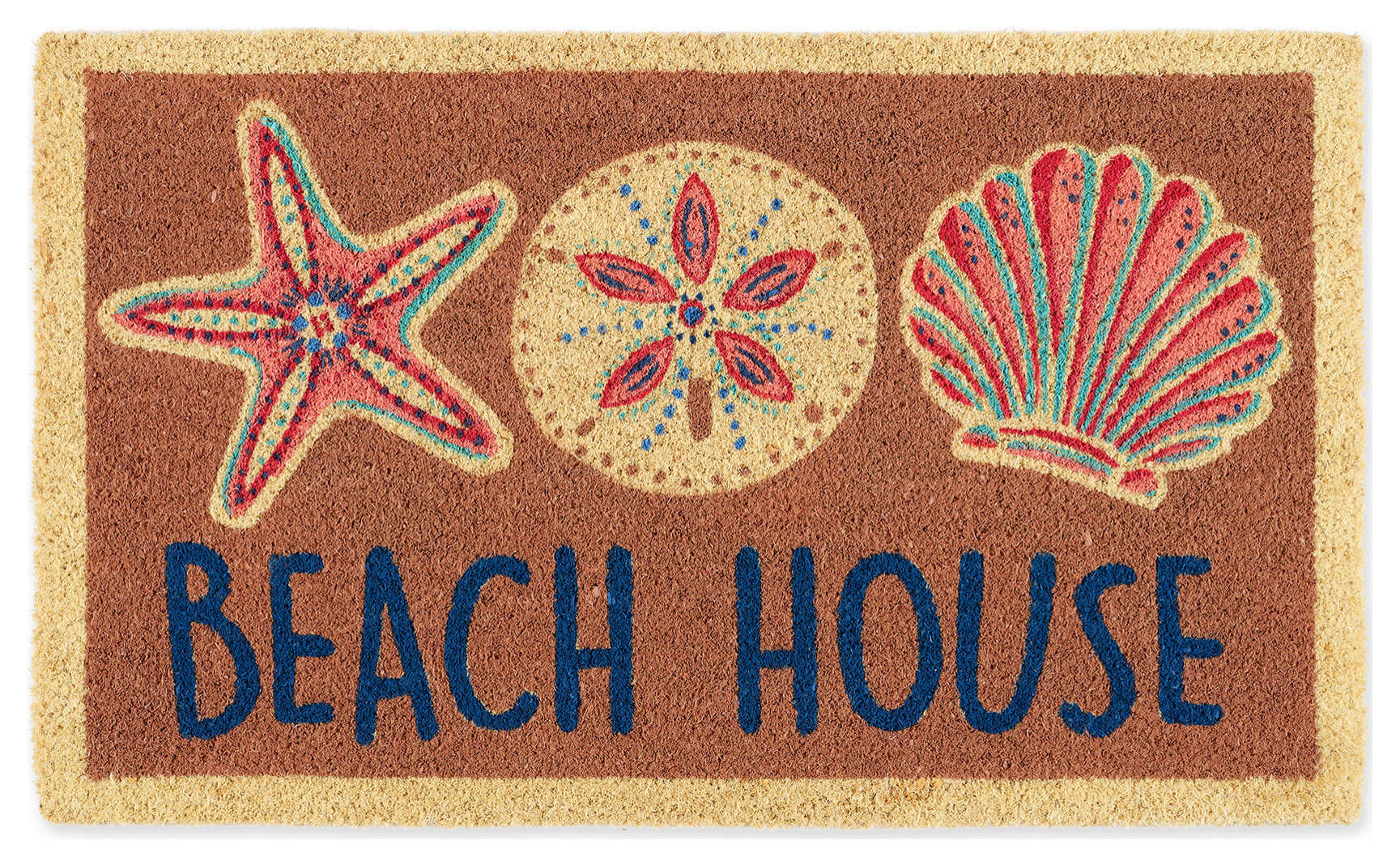Beach House Doormat, 18x30x0.5" - Beach Style - Doormats - by Design ...