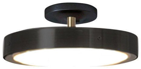 Redondo Semi-Flush Mount Ceiling Light - Matte Black - Transitional ...