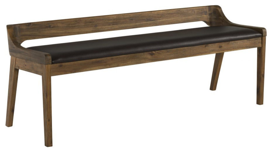 Rasmus Dining Bench [Chestnut Wire-Brush] - Transitional - Dining ...