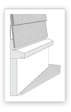 Bottom skirt board with lap siding?