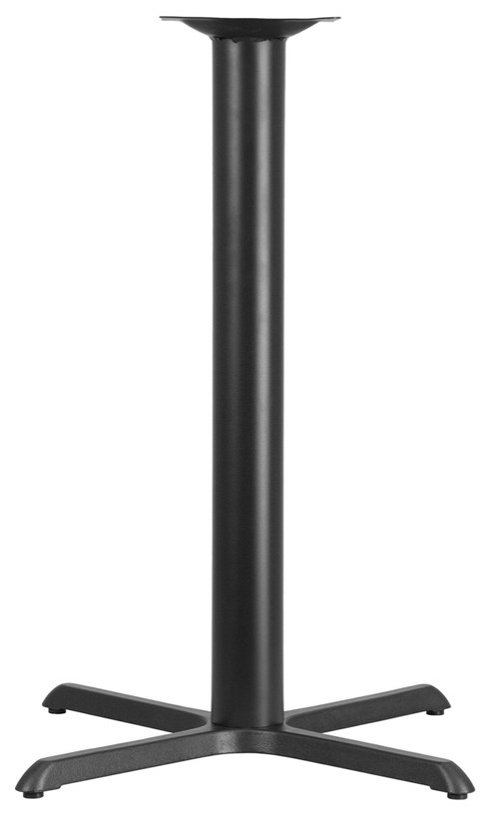 33'' x 33'' Restaurant Table X-Base with 4'' Dia. Bar Height Column, 33 ...