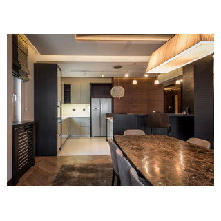 Brown Quartz Table Top - Dining Room - DC Metro - by Architecture ...