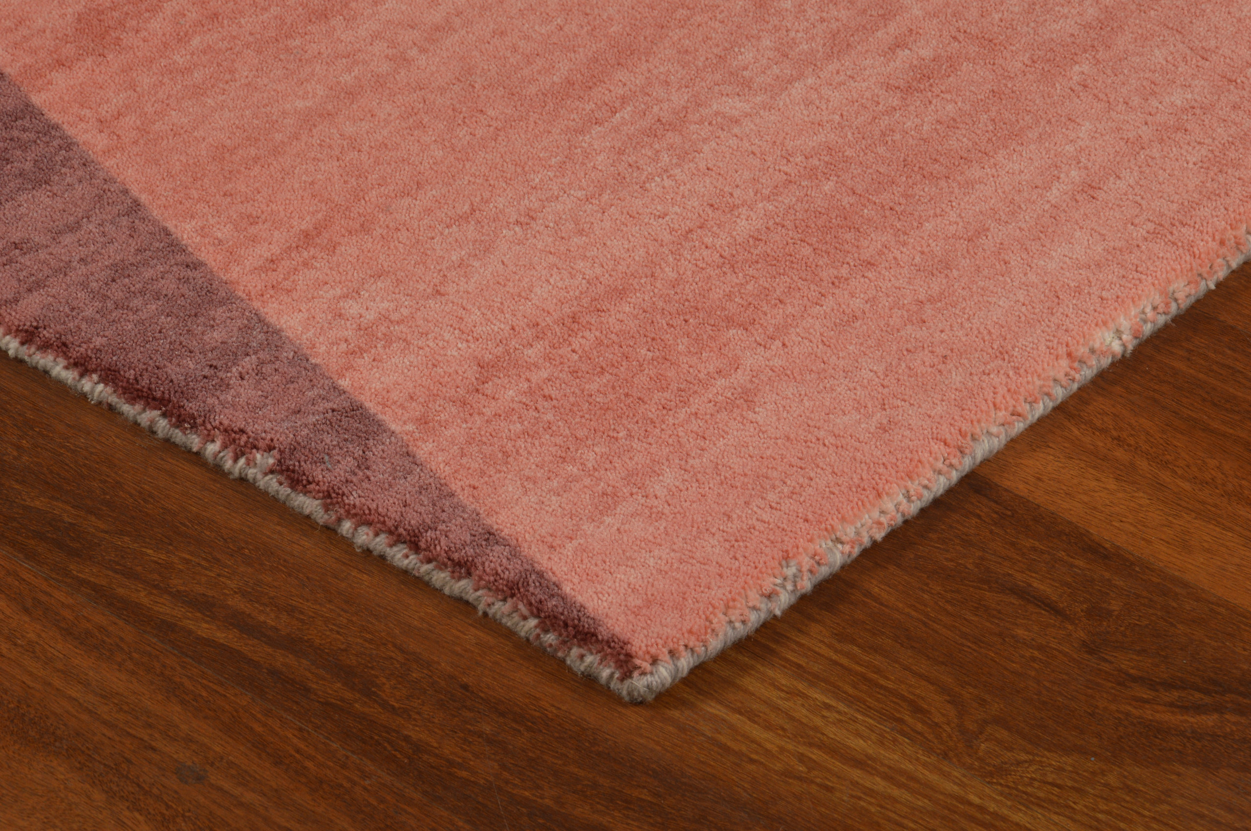 Pink Pyramid Mid-Century Geometric Area Rug, 5' x 7' - Contemporary ...